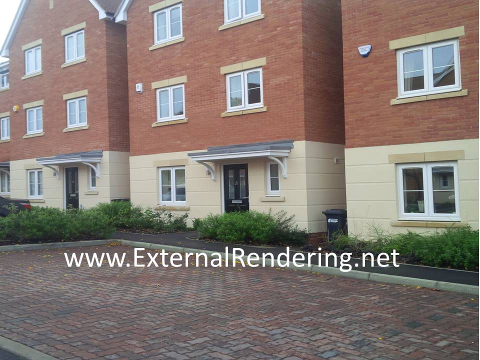 External_Rendering_Ashlar_Cut_Groove_Cream_Monocouche | External Rendering