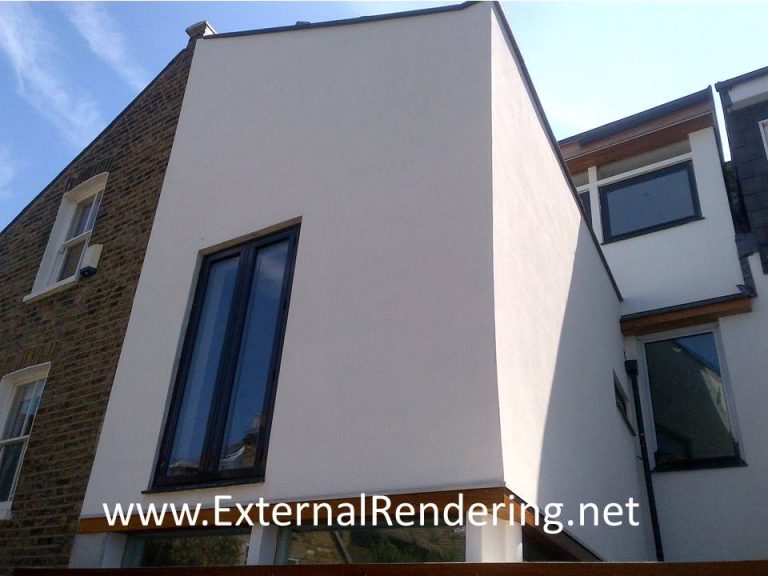 External_Rendering_House_Top_Coat_Application_London | External Rendering