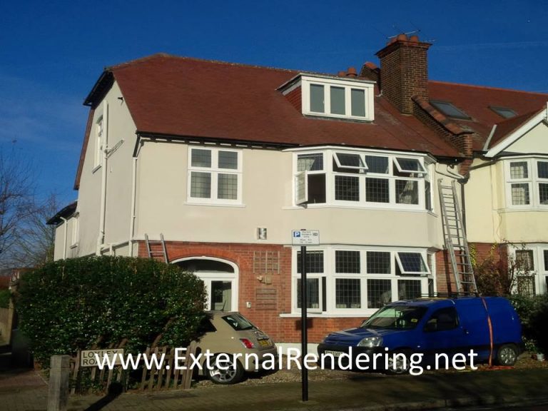 External_Rendering_White_Textured_Self_Coloured_Render_House_London | External Rendering