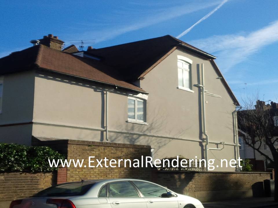 External_Rendering_White_Textured_Self_Coloured_Render_House_London_KRend | External Rendering