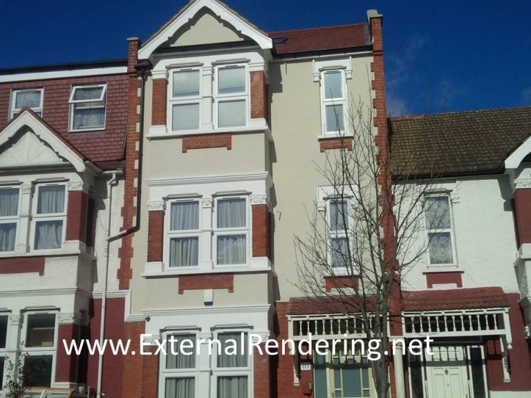 external_rendering_thin_coat_application_krend_house_london | External Rendering